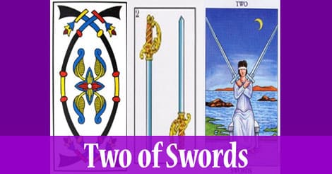 Two of Swords | Tarot 】» Combinations and their Meaning